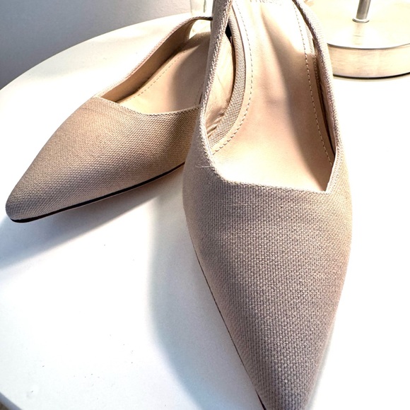 Theory | Shoes | Theory Brand Italian Light Taupecream Slingback Low ...